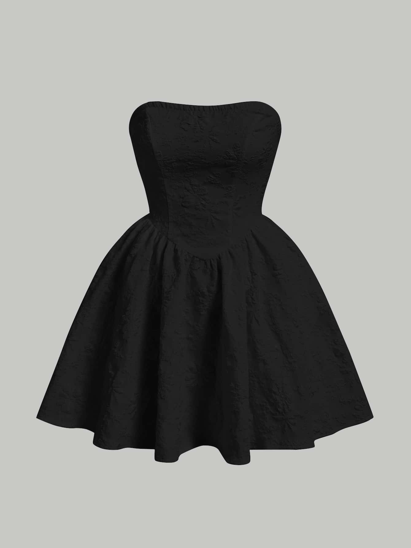 SHEIN MOD Vestido tubo jacquard ajuste y llamarada | Moda de Mujer ...