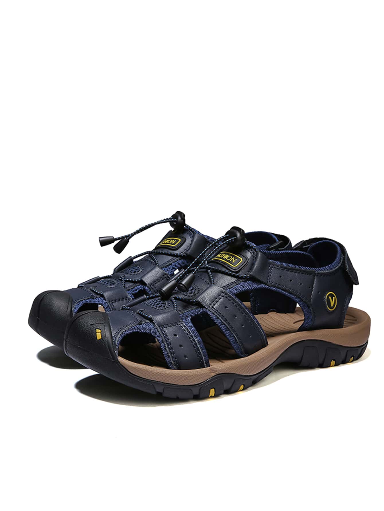 Men Drawstring Design Cut Out Design Sandals | SHEIN USA