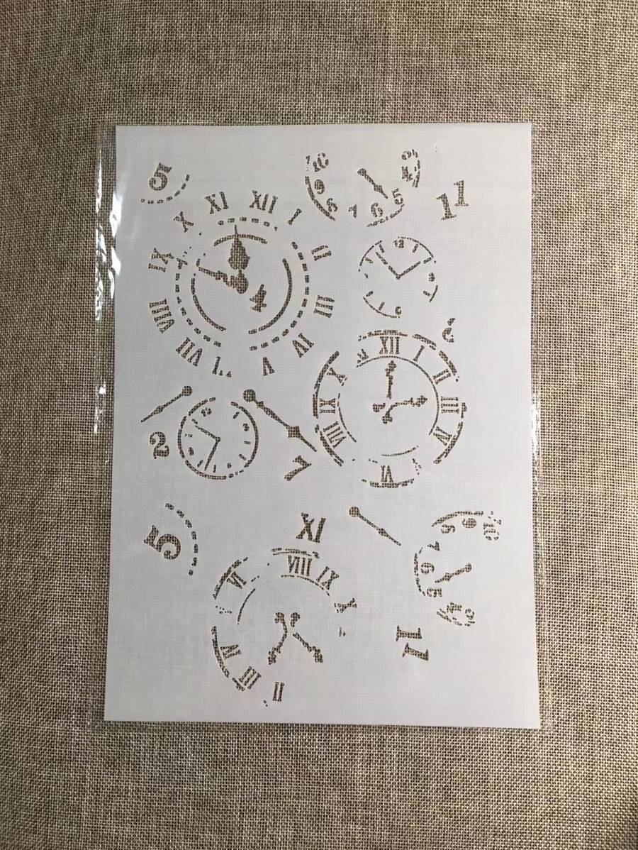 1 Pc White Plastic A4 Size Clock Drawing Template | SHEIN USA