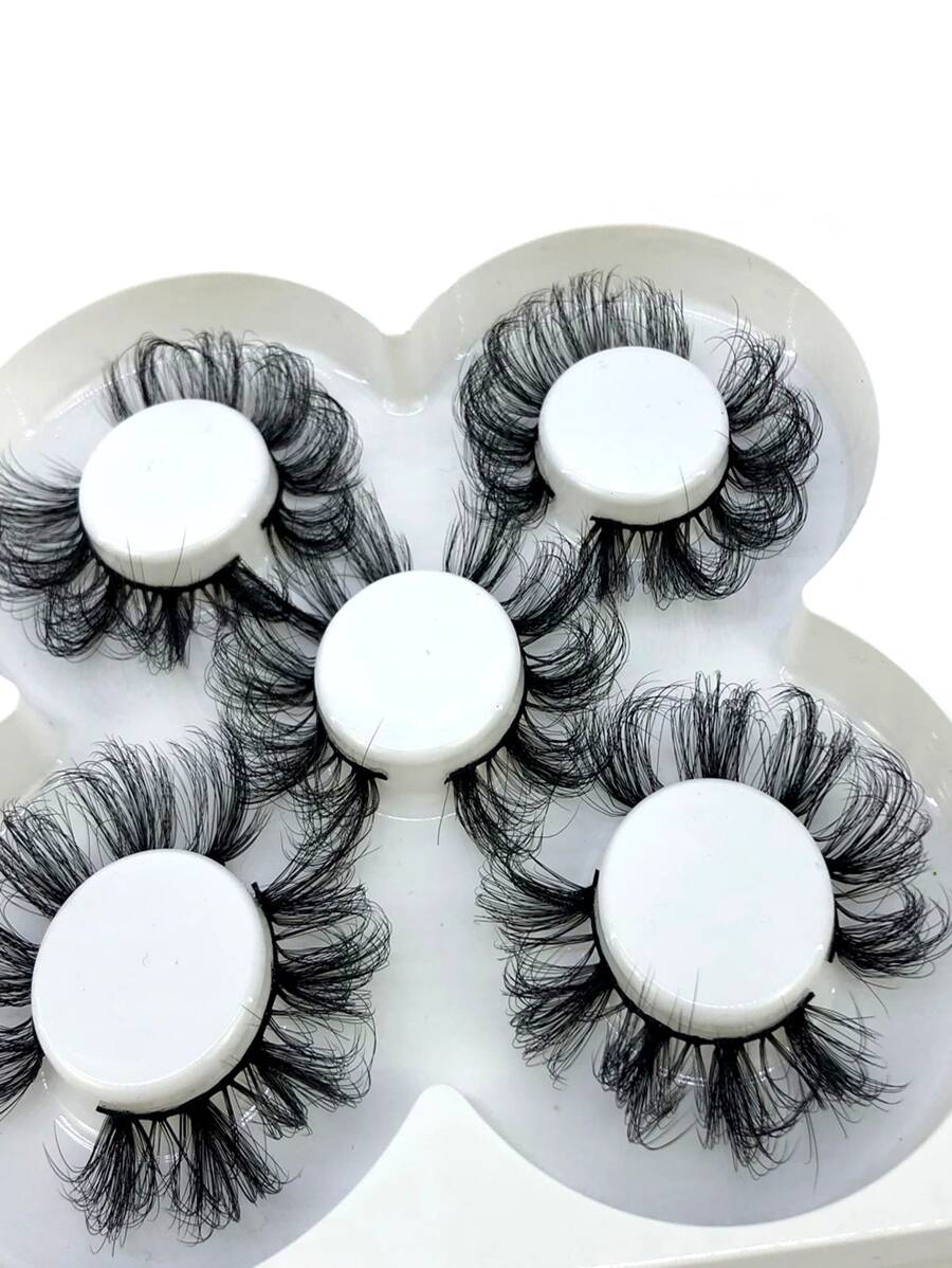 The new 5 pairs of 3D fake eyelashes thick dramatic dramatic wishes ...