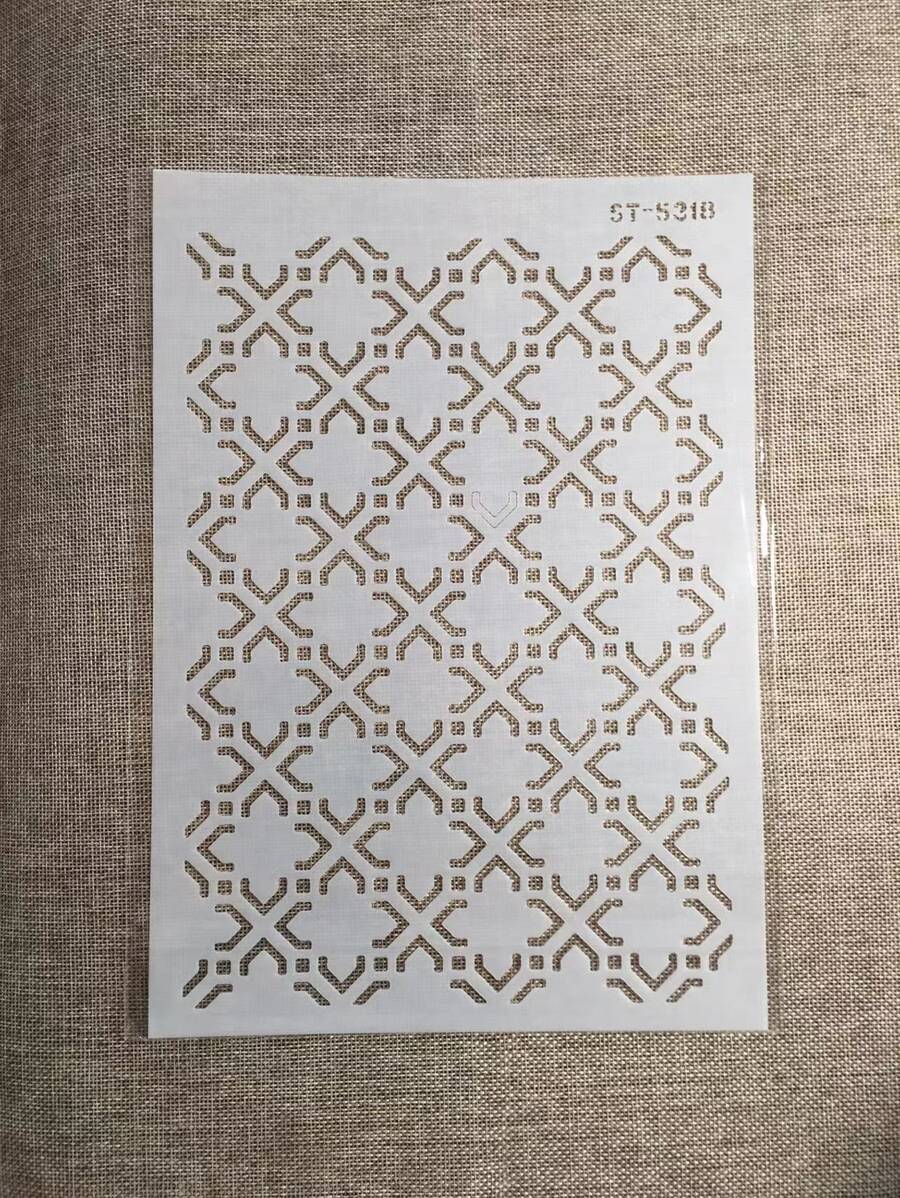 1pc White Plastic A4 Size Square Geometric Shape Drawing Template ...