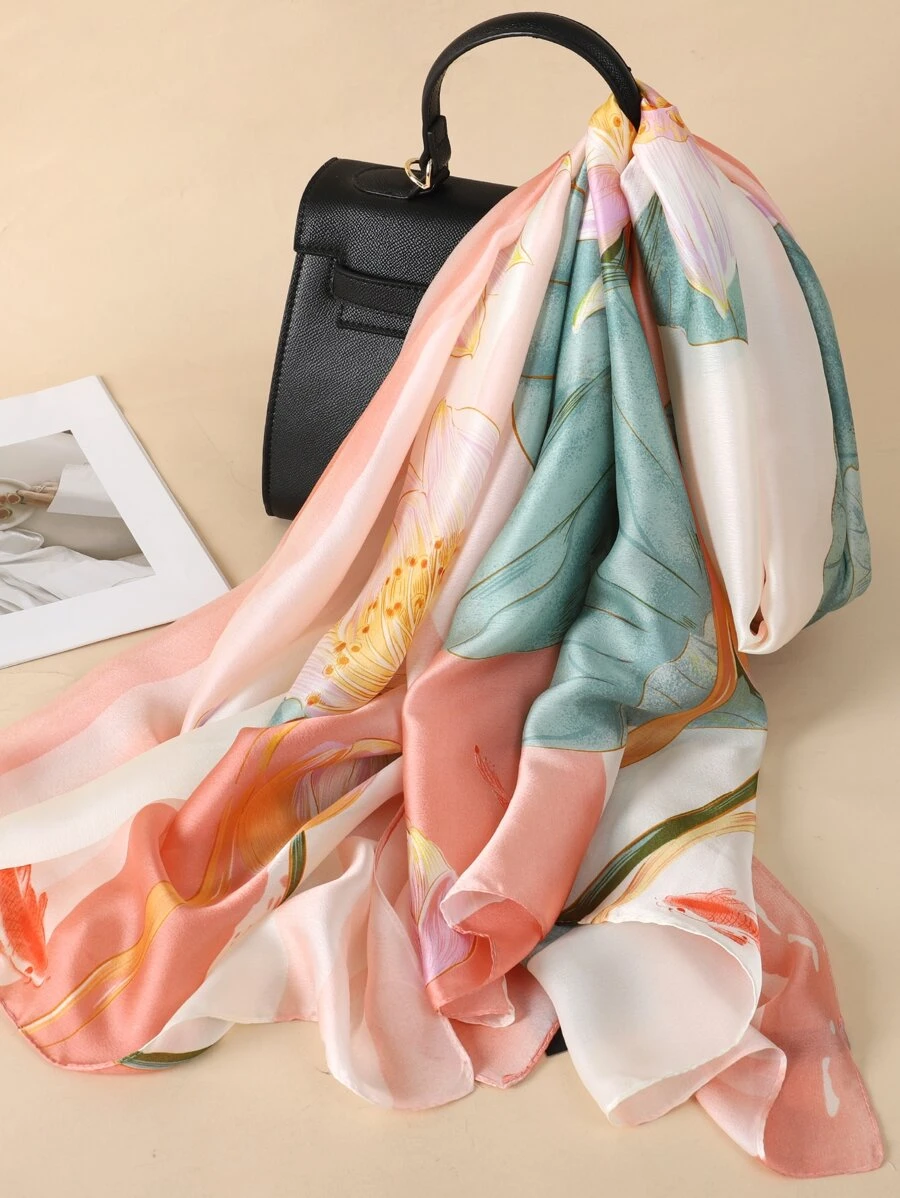 1pc Women Floral Print Casual Style Scarf Elegant | SHEIN USA