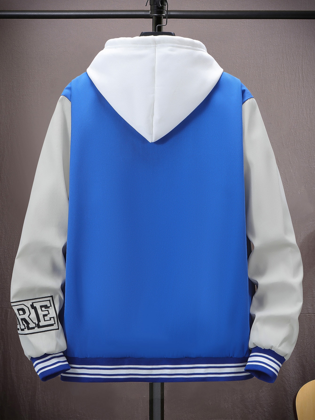 Manfinity EMRG Veste Varsity Pour Homme Ample Avec Imprimé De Lettre ...