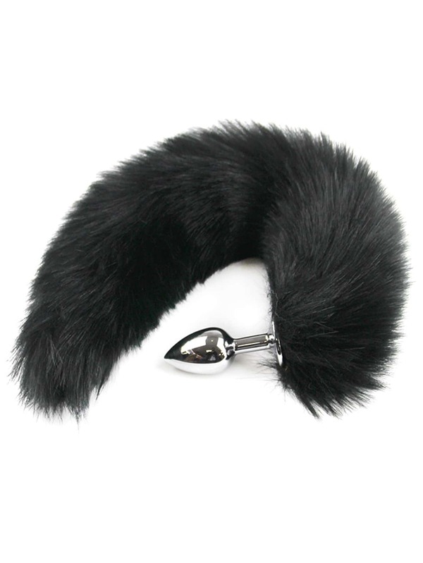 1pc Fuzzy Tail Design Butt Plug , Buttplug Sex Toys For Beginner ...