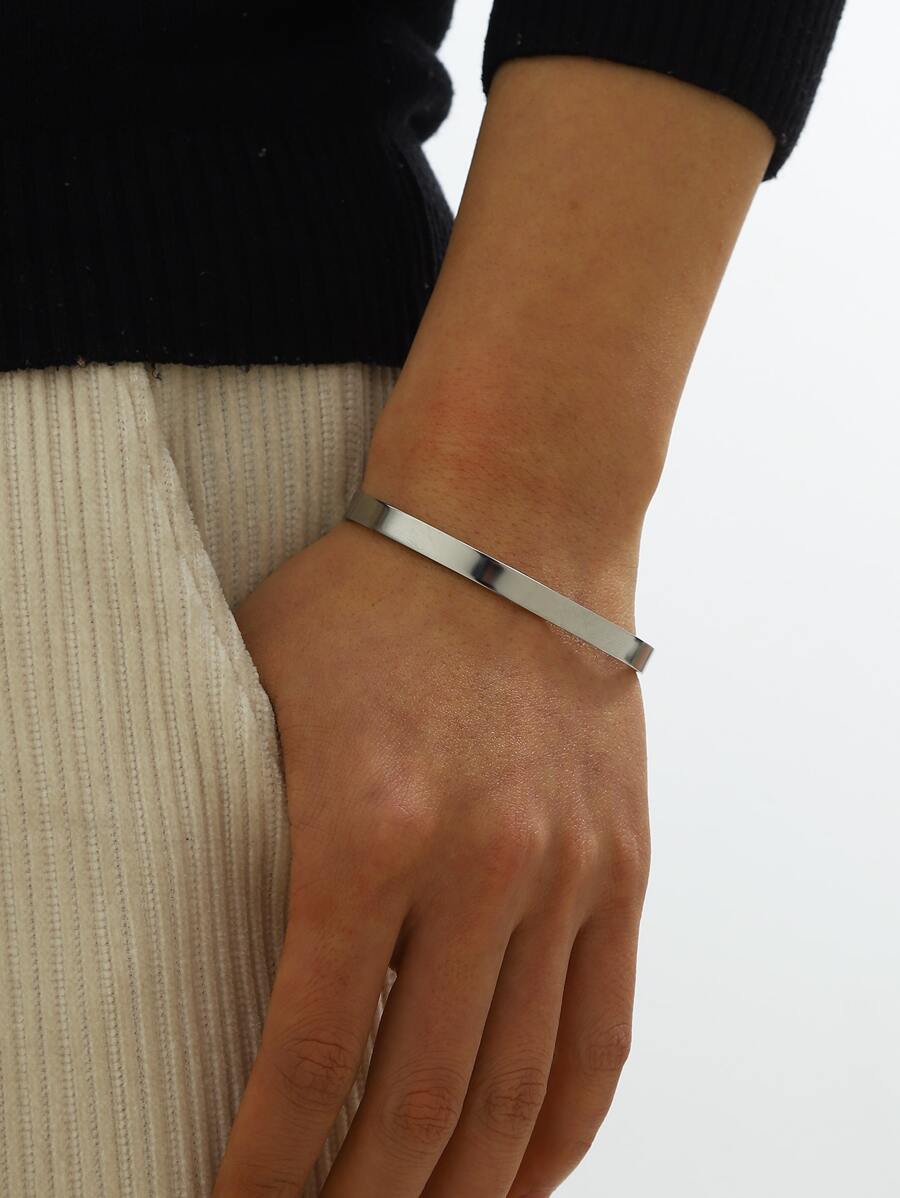 Men Minimalist Cuff Bangle | SHEIN USA
