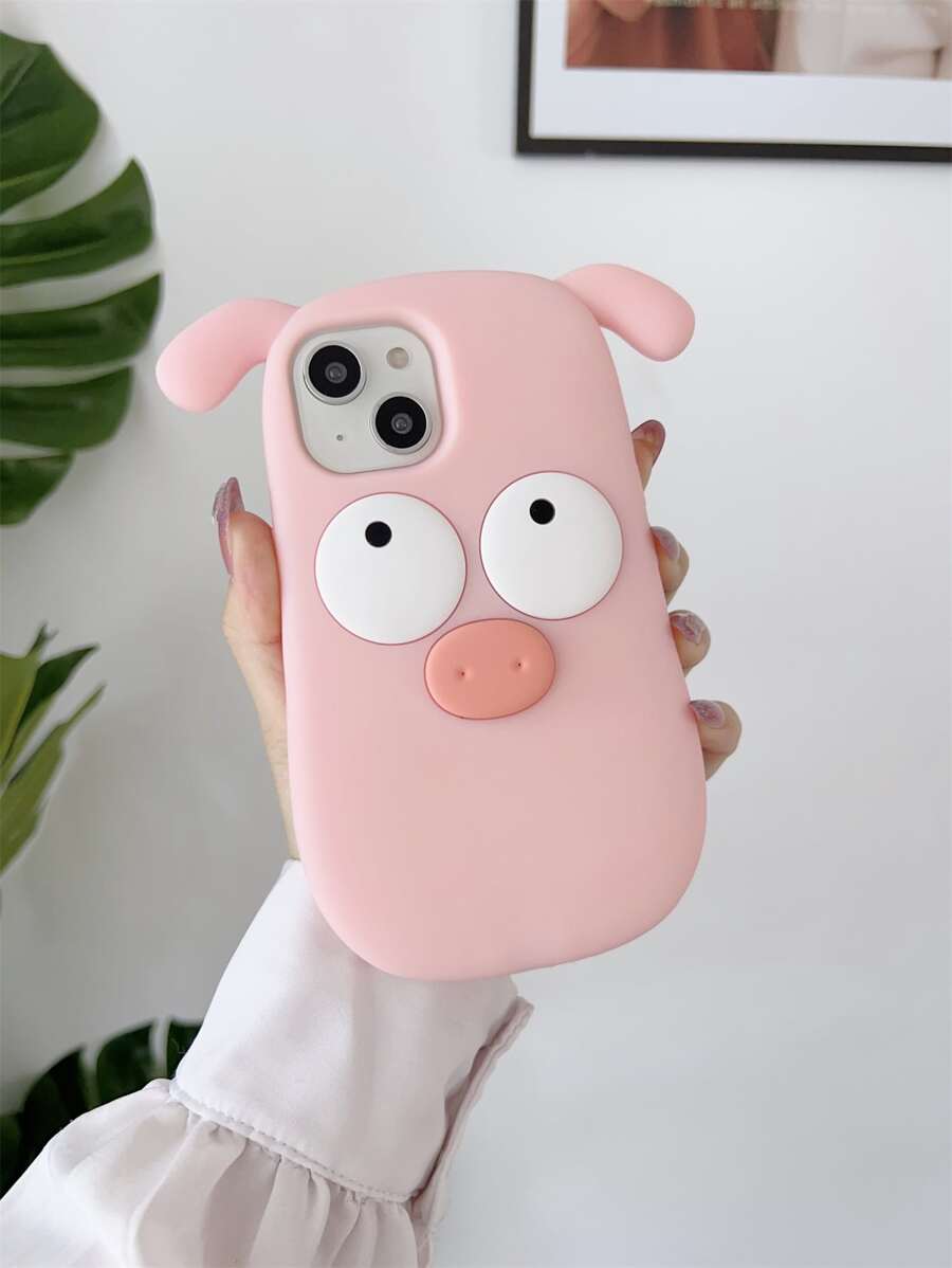 Pig Design Silicone Phone Case | SHEIN USA