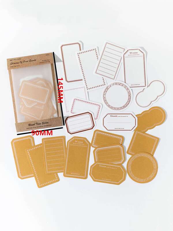 20pcs Writable Label Sticker, Minimalist Multipurpose Office & School ...