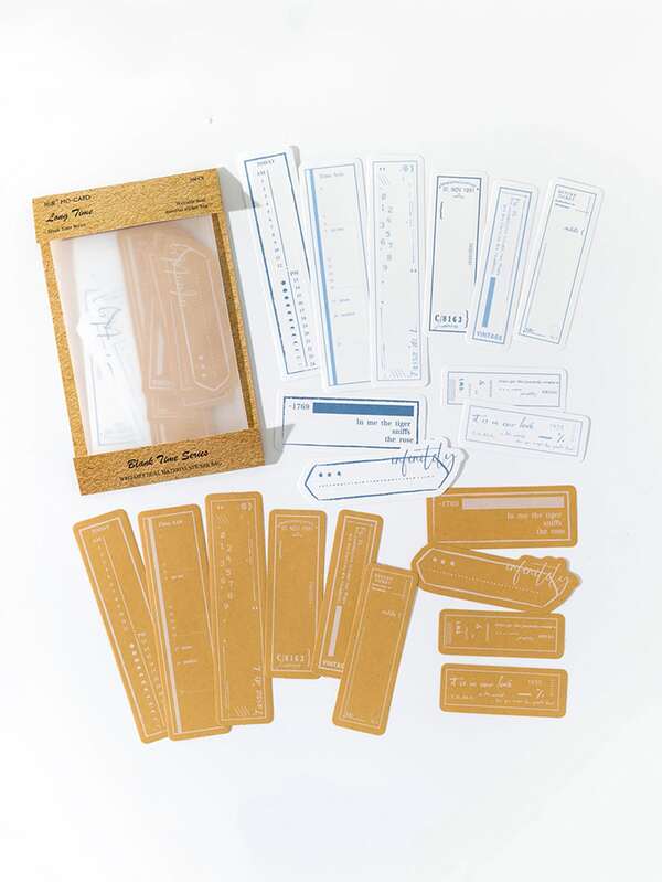 20pcs Letter Slogan Writable Label Sticker, Minimalist Multipurpose ...