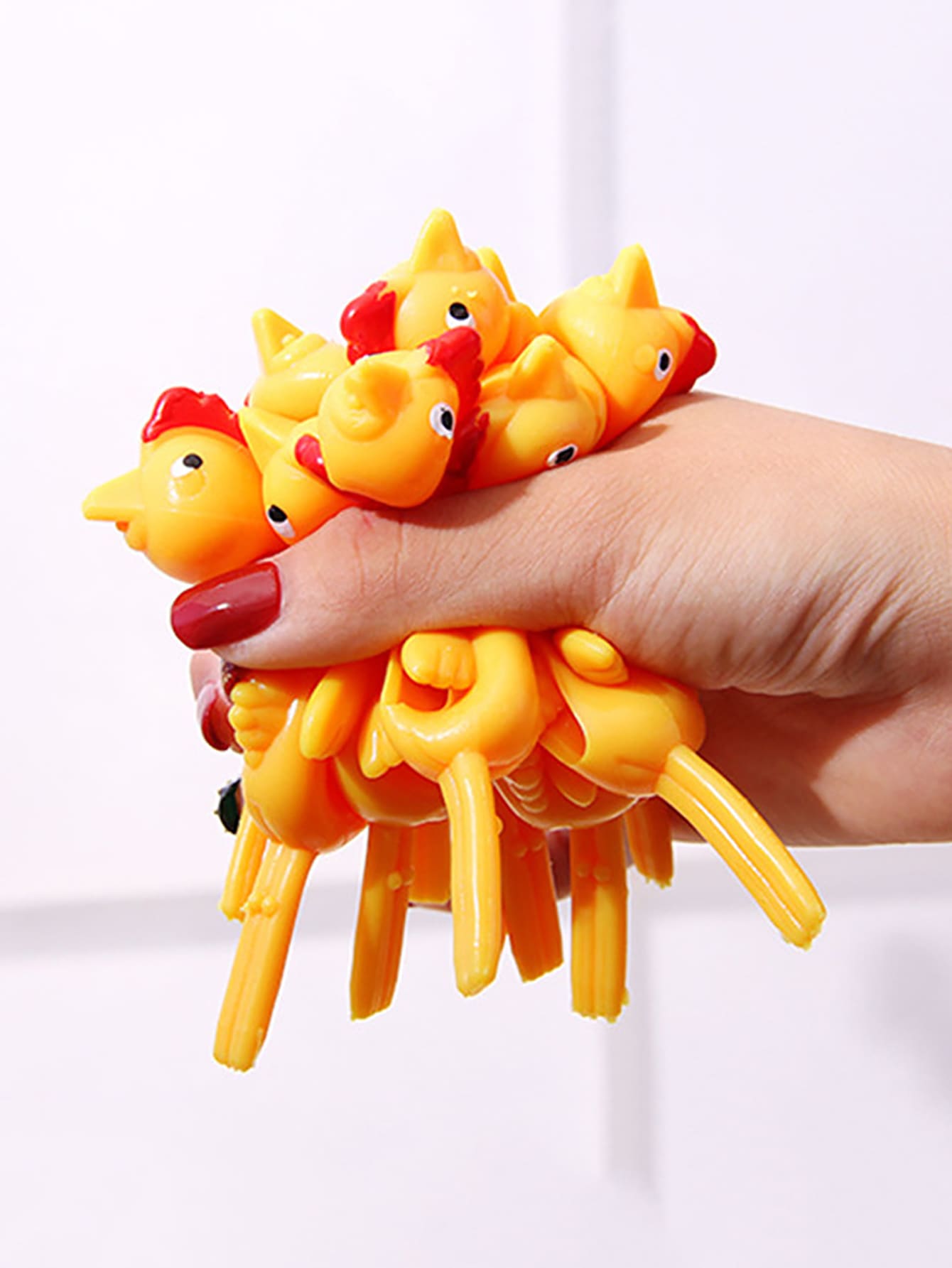 10pcs Chicken Shaped Squeeze Toy, Small Cute Pinch Toy For Stress ...