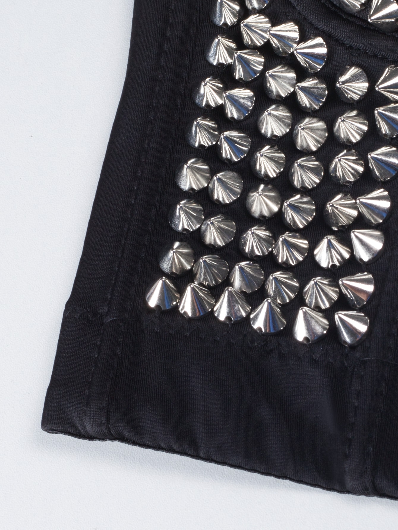 Apperloth A Gothic Spiked Detail Bustier Corset Cami Top | SHEIN UK