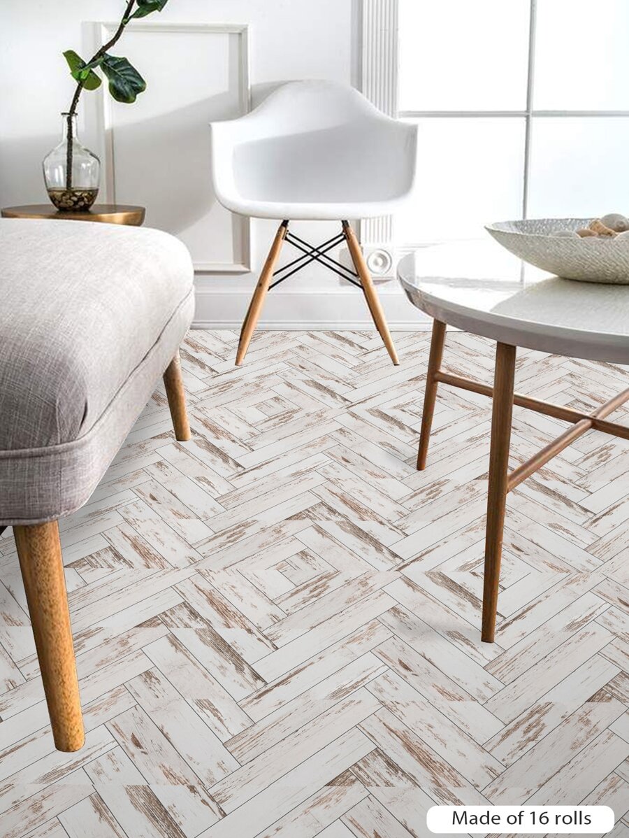 1roll Brick Pattern Floor Sticker, Modern PVC Peel Stick Floor Tile For ...