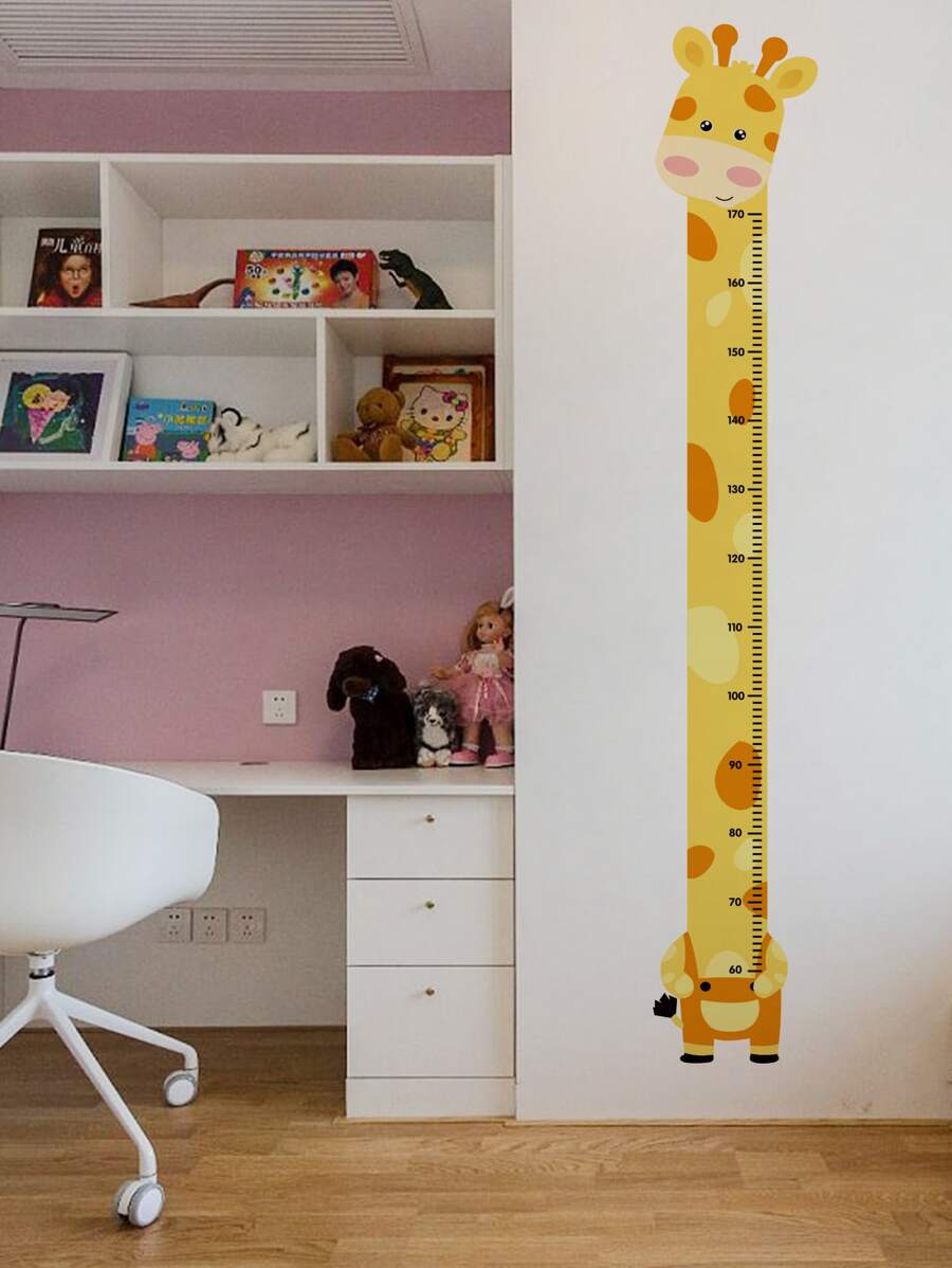 Kids Cartoon Giraffe Pattern Height Measurement Wall Sticker | SHEIN USA