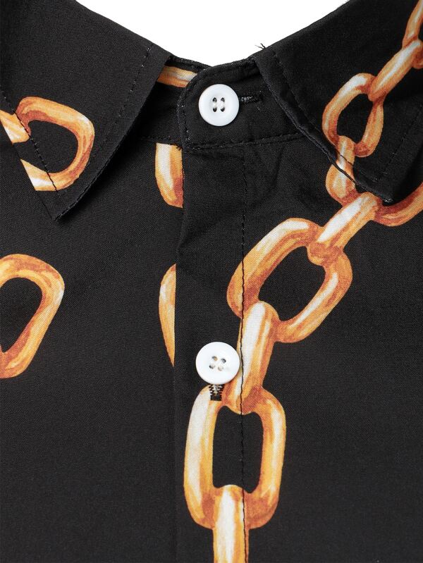 Men Chain Print Shirt | SHEIN USA