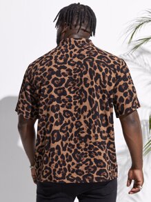 Manfinity AFTRDRK Men Leopard Print Shirt | SHEIN USA