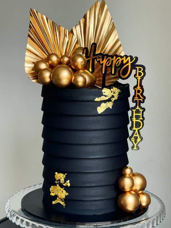 1 pieza Decoración superior detorta pastel creativo con diseño de letra ...