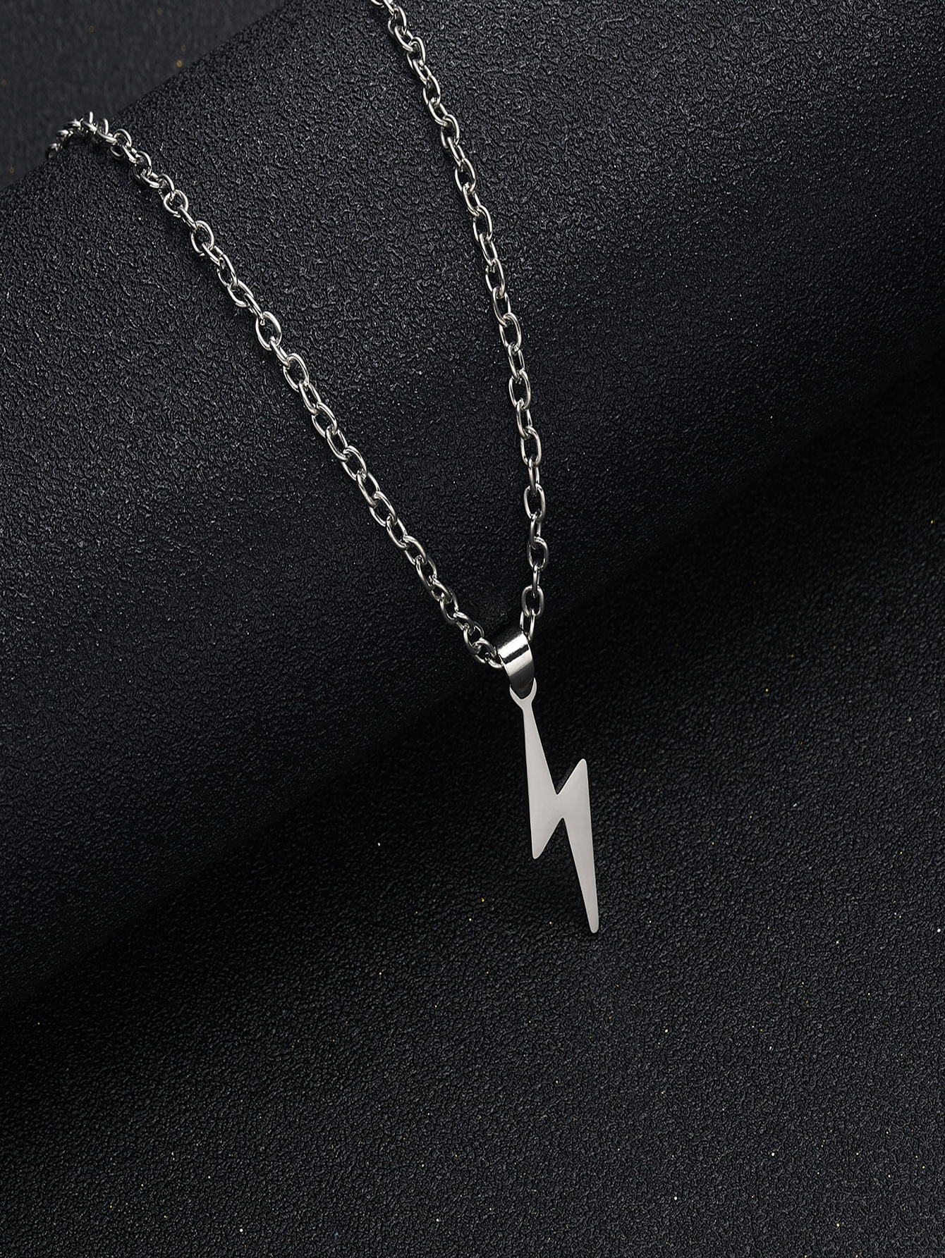 Hombres Collar con colgante rayo