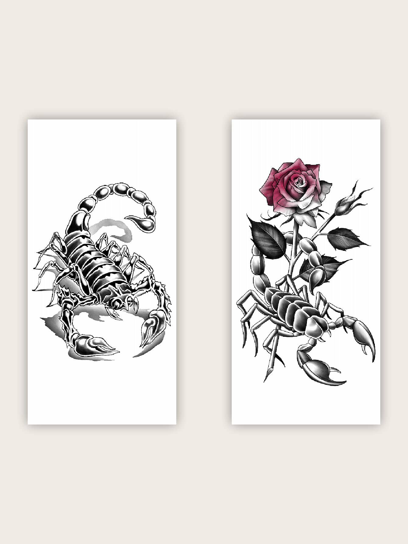 2sheets Scorpion Pattern Tattoo Sticker | SHEIN USA