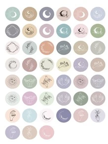 45pcs Mixed Pattern DIY Sticker | SHEIN USA