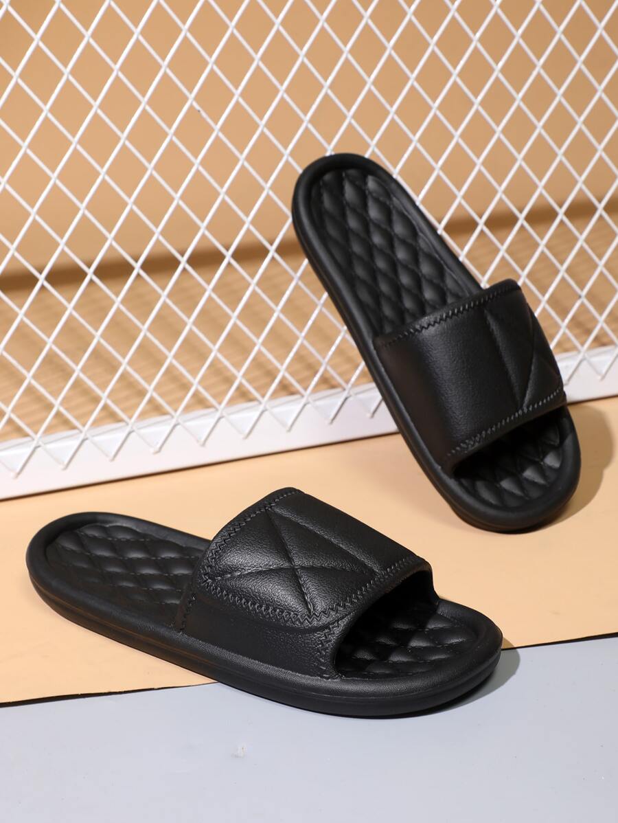 Men Minimalist Single Band Slides | SHEIN USA