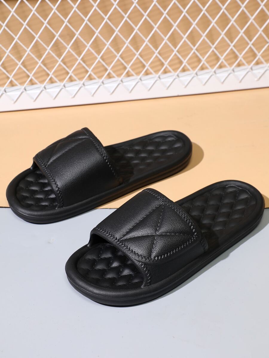 Men Minimalist Single Band Slides | SHEIN USA