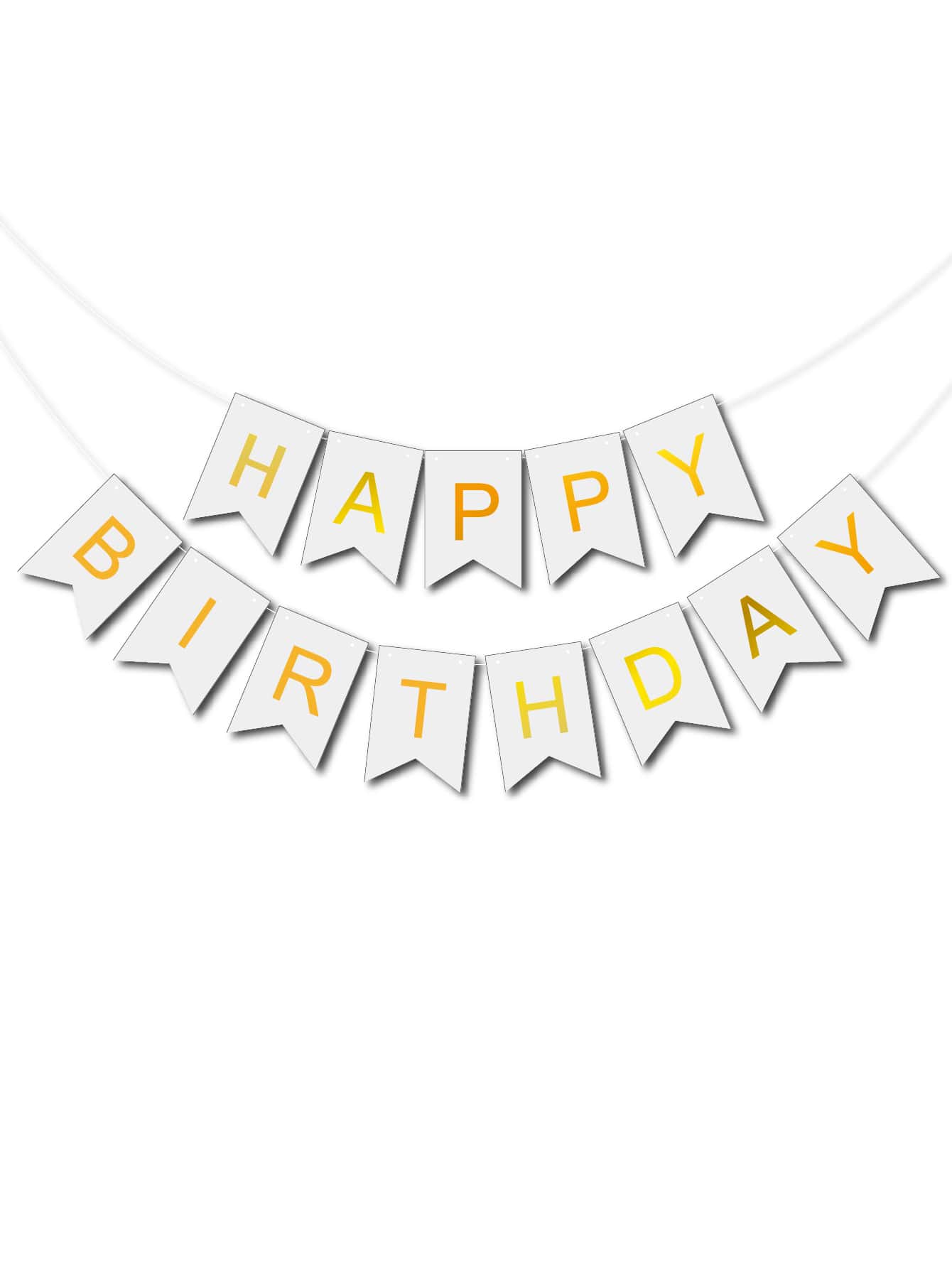 White Hanging Banner