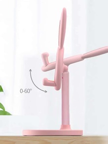 Pink Cute Rabbit Adjustable Desktop Mobile Phone Tablet Bracket | SHEIN USA