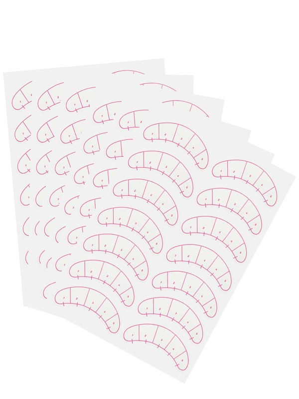 70 Pairs Lash Mapping Stickers Under Eye Positioning Tips Sticker for ...