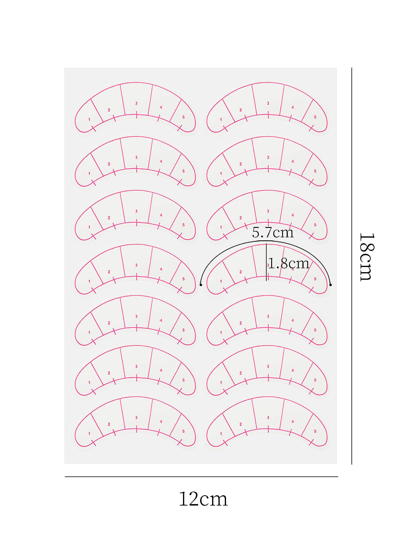 70 Pairs Lash Mapping Stickers Under Eye Positioning Tips Sticker for ...