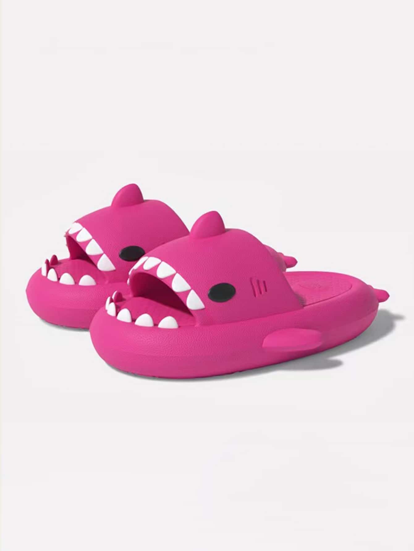 Women Cartoon Shark Design Slides, Preppy Slides | SHEIN USA