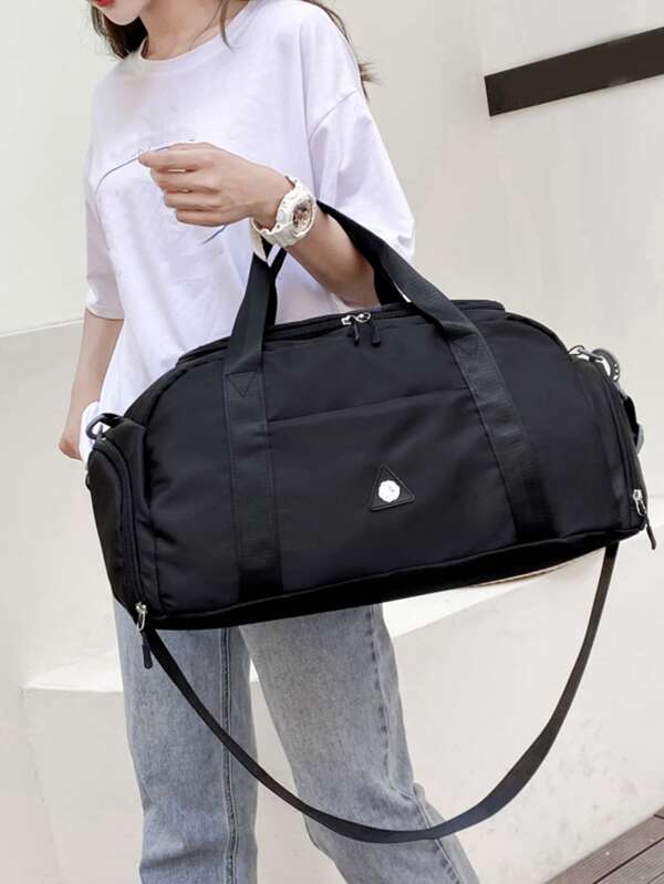 Minimalist Travel Bag Large Capacity Black | SHEIN USA