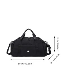 Minimalist Travel Bag Large Capacity Black | SHEIN USA