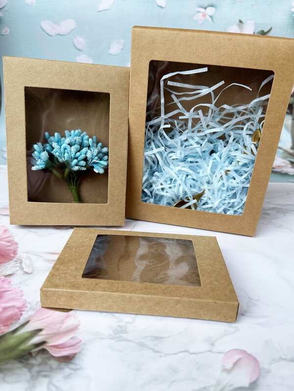 2pcs Plain Gift Box, Simple Paper Gift Wrapping Box For Party | SHEIN USA