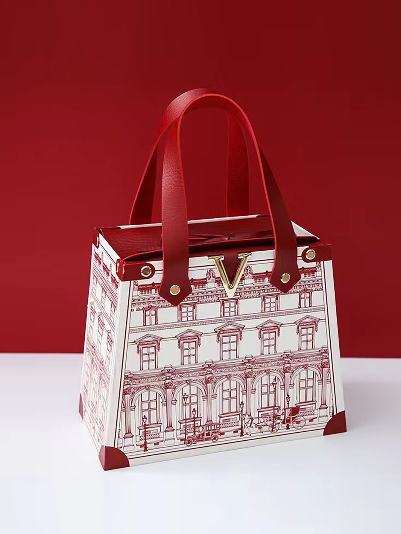 1pc Paper Candy Box, European Style Bag Design Candy Packaging Box For ...