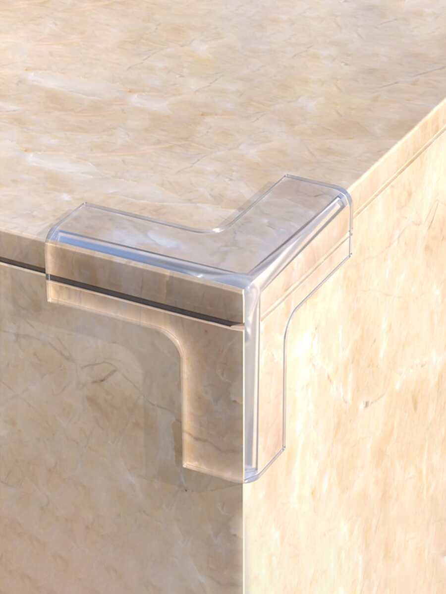 4pcs/set PVC Adhesive Table Corner Cover For Baby, Transparent Anti ...