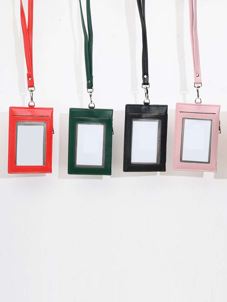 Red ID Card Holder PU | SHEIN USA
