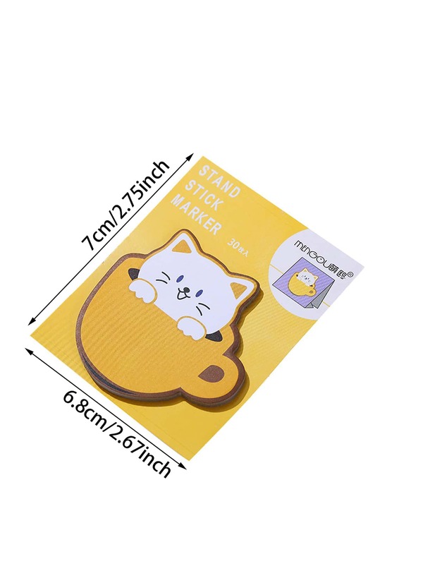 1pc Cartoon Cat Pattern Easy To Post Sticky Note, Cute Multi-purpose ...