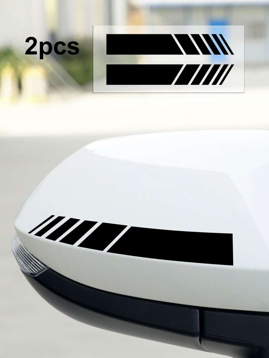 2pcs Striped Car Sticker | SHEIN USA