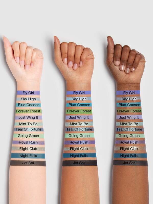 Sheglam Flutter Effect Palette 12 Clolor Glitter Matte Eyeshadow Palette Metallic Bold Color