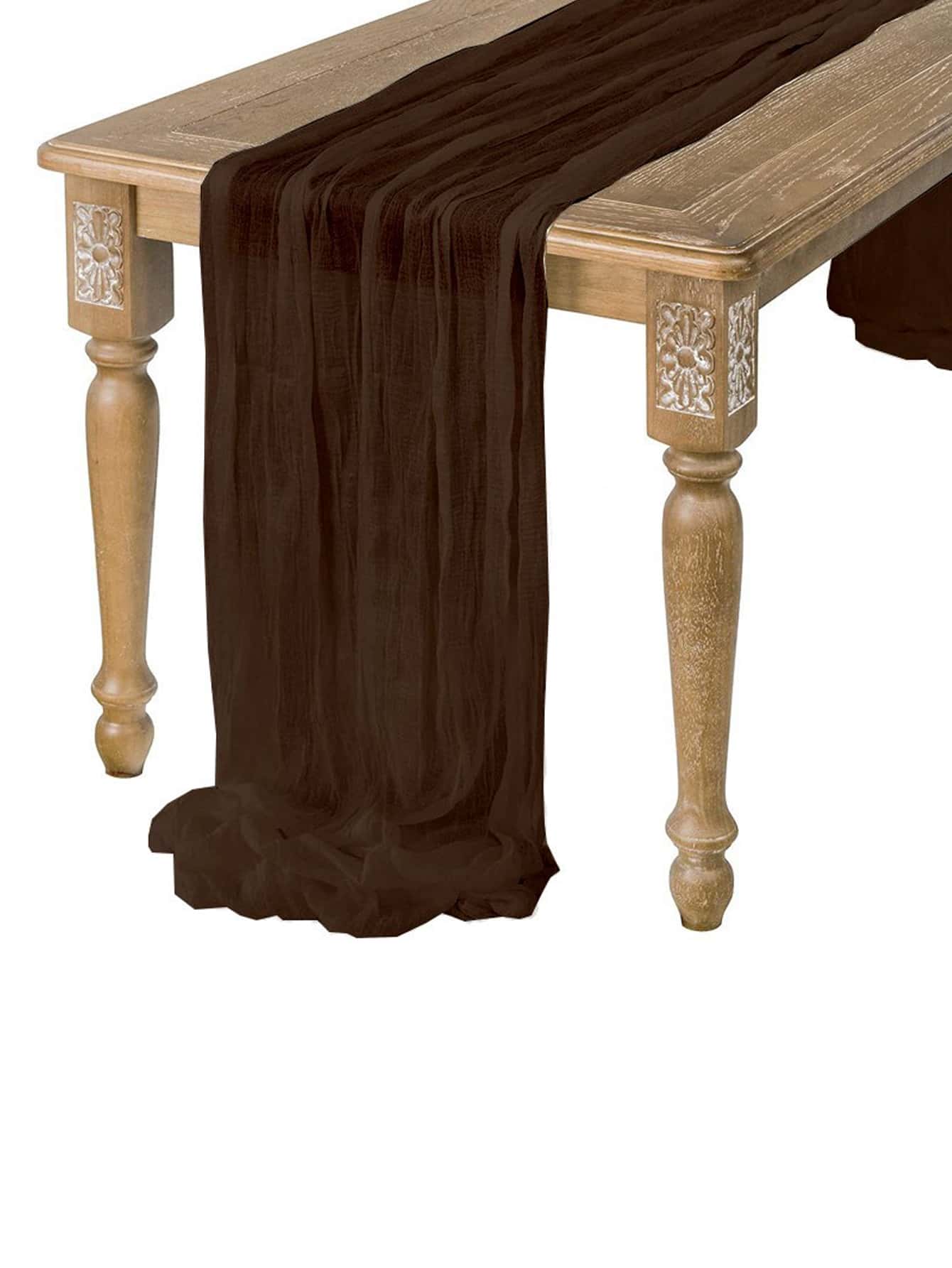 1pc Solid Color Table Runner, Minimalist Polyester Table Runner For ...