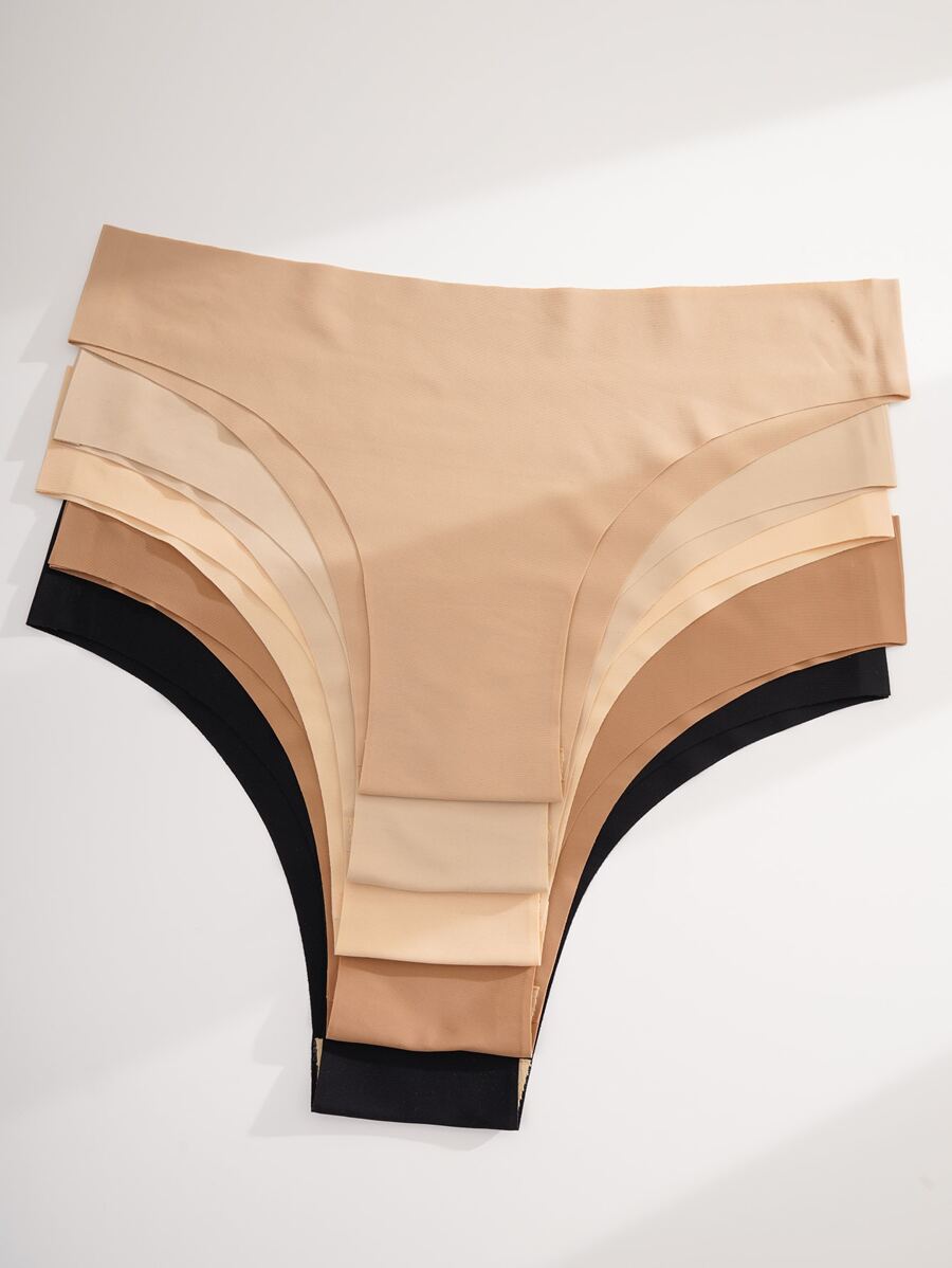 Shein Underwear&Sleepwear Basics 5pack Solid No Show Panty Set | SHEIN USA