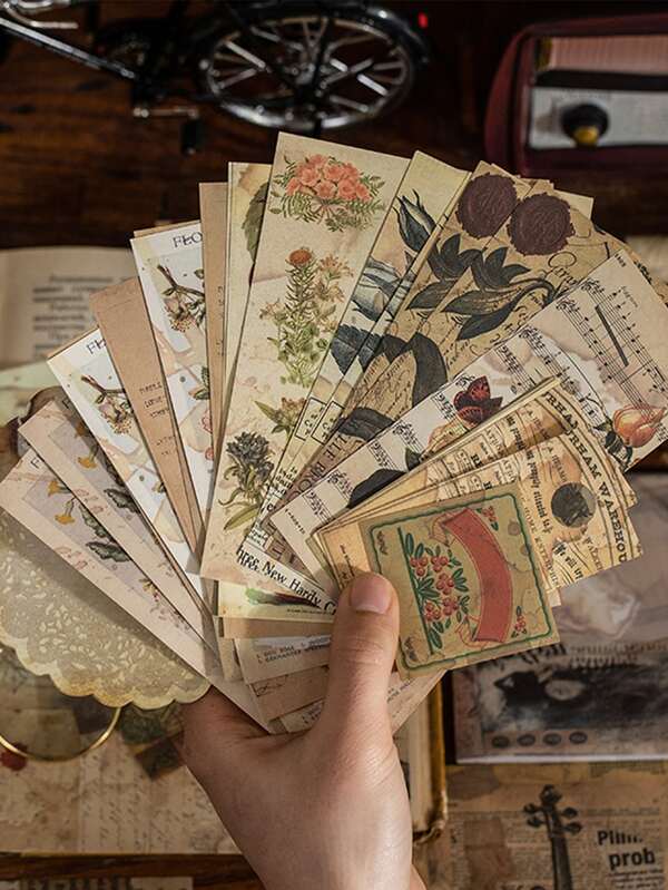 40pcs Vintage Pattern Random Sticker | SHEIN USA