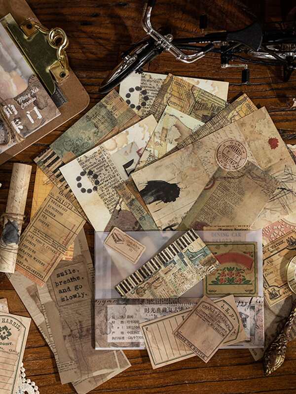 40pcs Vintage Pattern Random Sticker | SHEIN USA