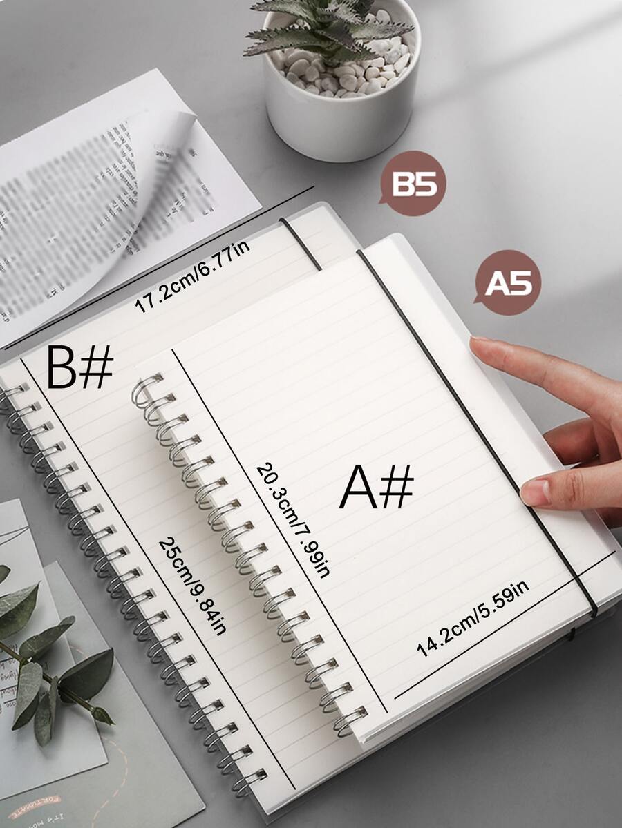 1pc Clear Cover Spiral Notebook | SHEIN UK