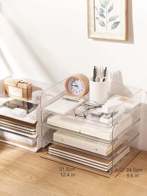 1pc Clear Letter Tray | SHEIN UK