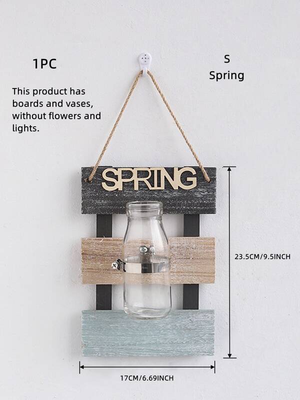 1pc Glass Flower Vase, Modern Hanging Flower Vase For Home | SHEIN UK