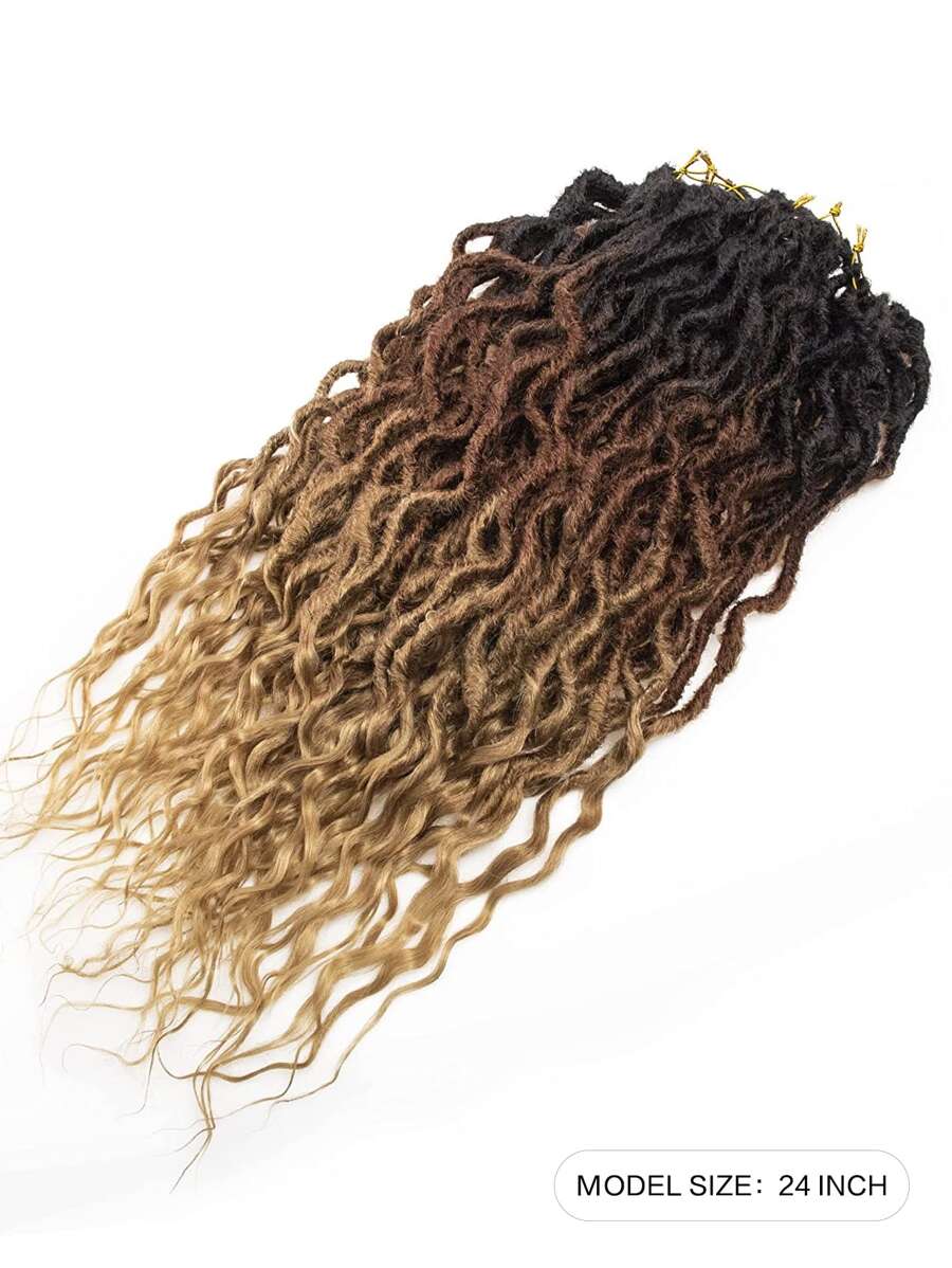 1Pack Faux Locs Crochet Hair,Goddess Locs Crochet Hair,Ombre Soft Locs ...