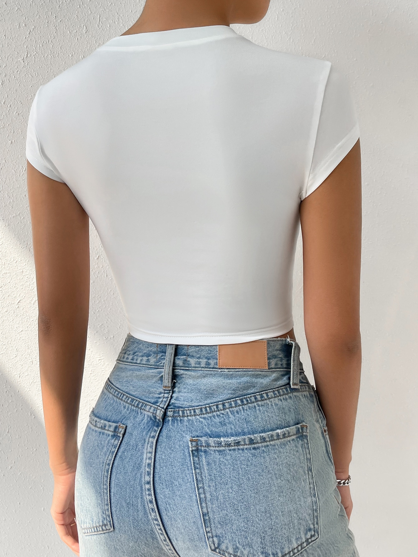 Shein Ezwear Solid Crop Tee Shein Usa