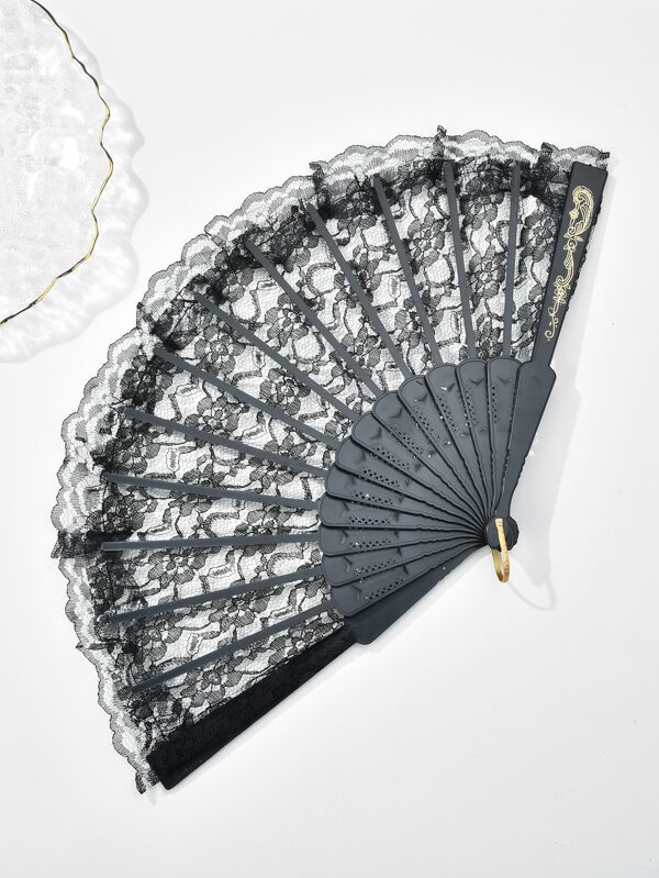Floral Lace Folding Fan | SHEIN USA