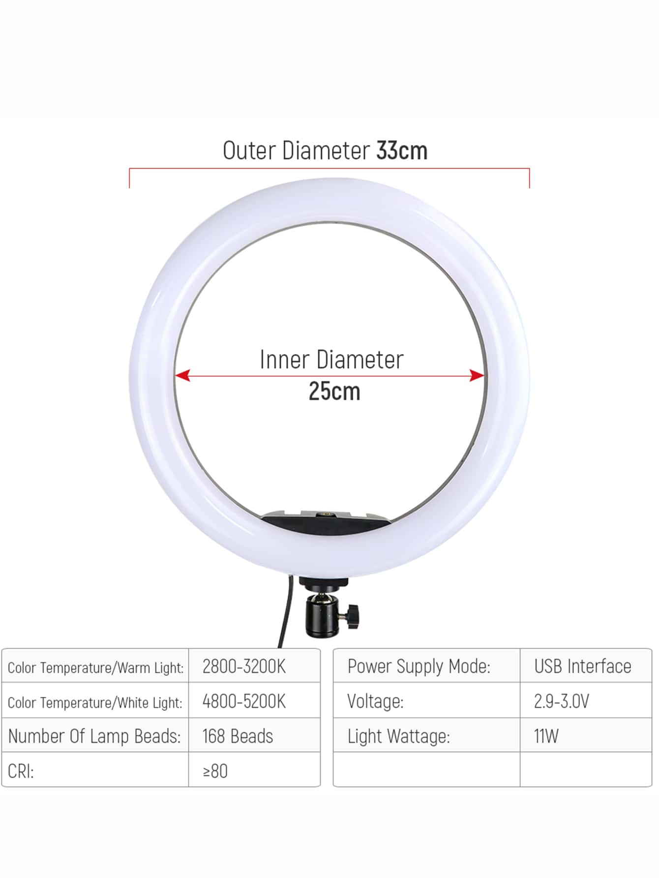 Tripod Stand For 13-Inch Beauty Live Streaming Light, Phone External ...