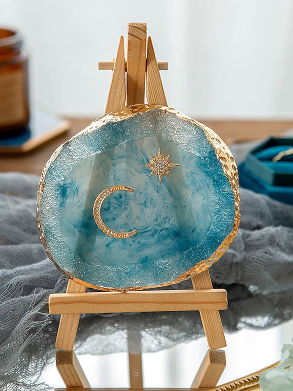 1pc Solid Color Mini Wooden Easel, Simple Multi-purpose Desktop Easel ...